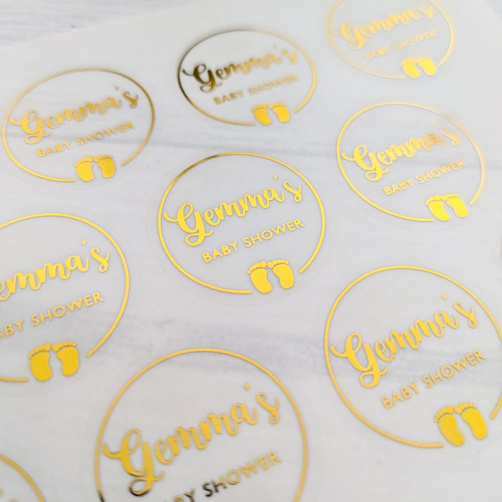 Hot Stamping Transparent Sticker – Print Shop Bro